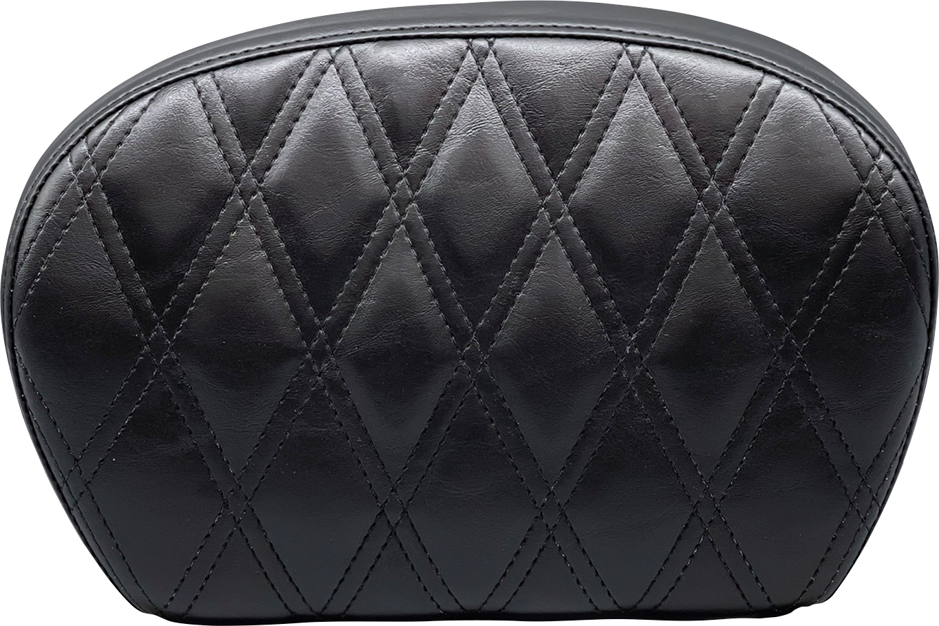 LE PERA Sissy Bar Pad - Large - Vinyl - Double Diamond - Shiny Black ...