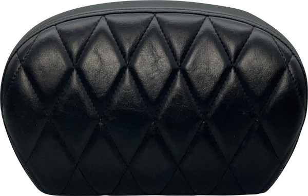 LE PERA Sissy Bar Pad - Large - Vinyl - Single Diamond - Shiny Black ...