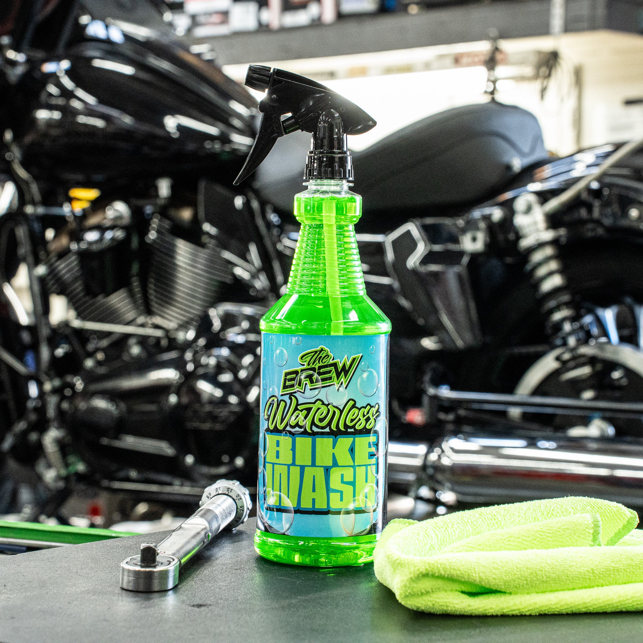 The Brew Waterless Bike Wash – Mickey Cohen Motorsports